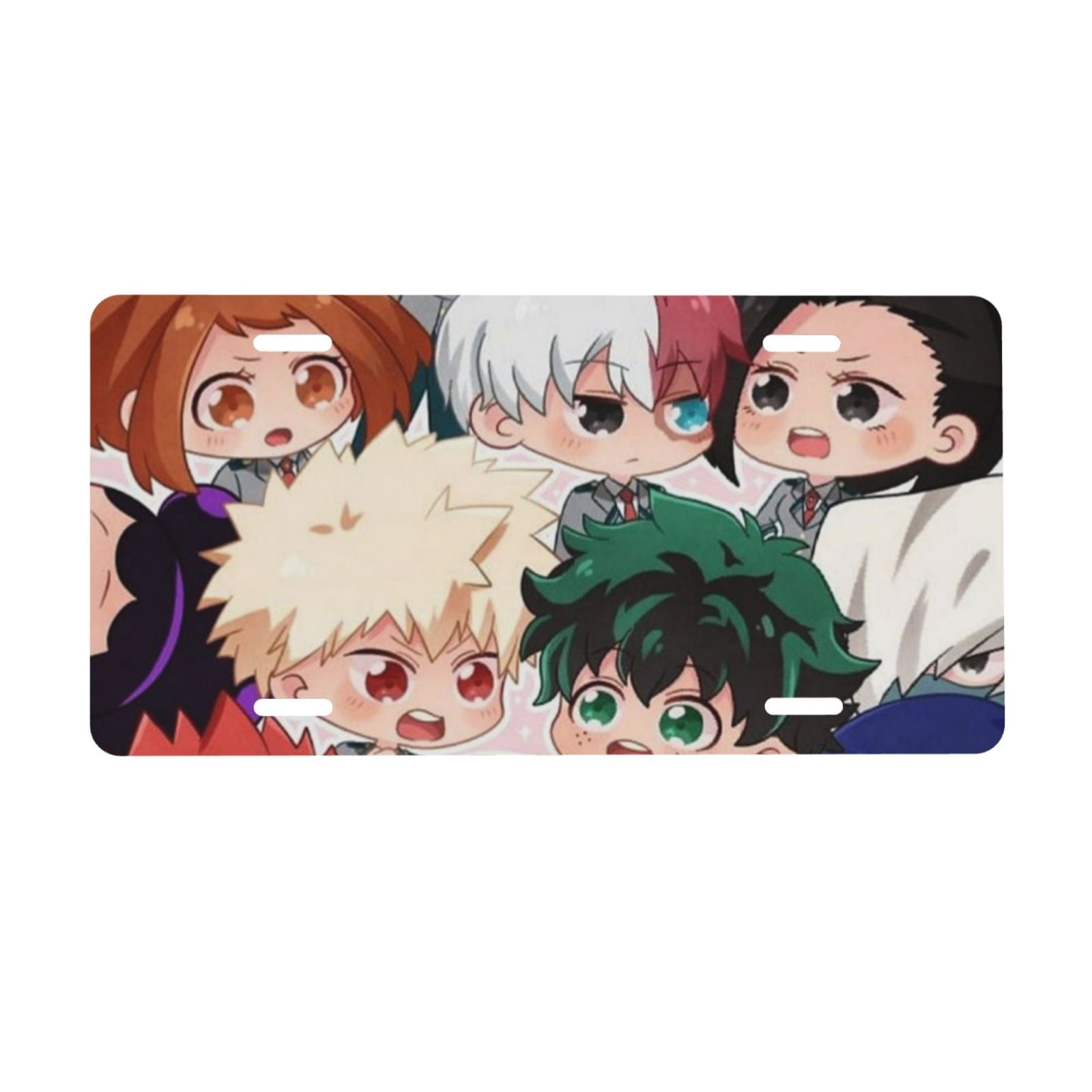 Anime Character My Hero Academia License Plate Cover Aluminum Novelty ...