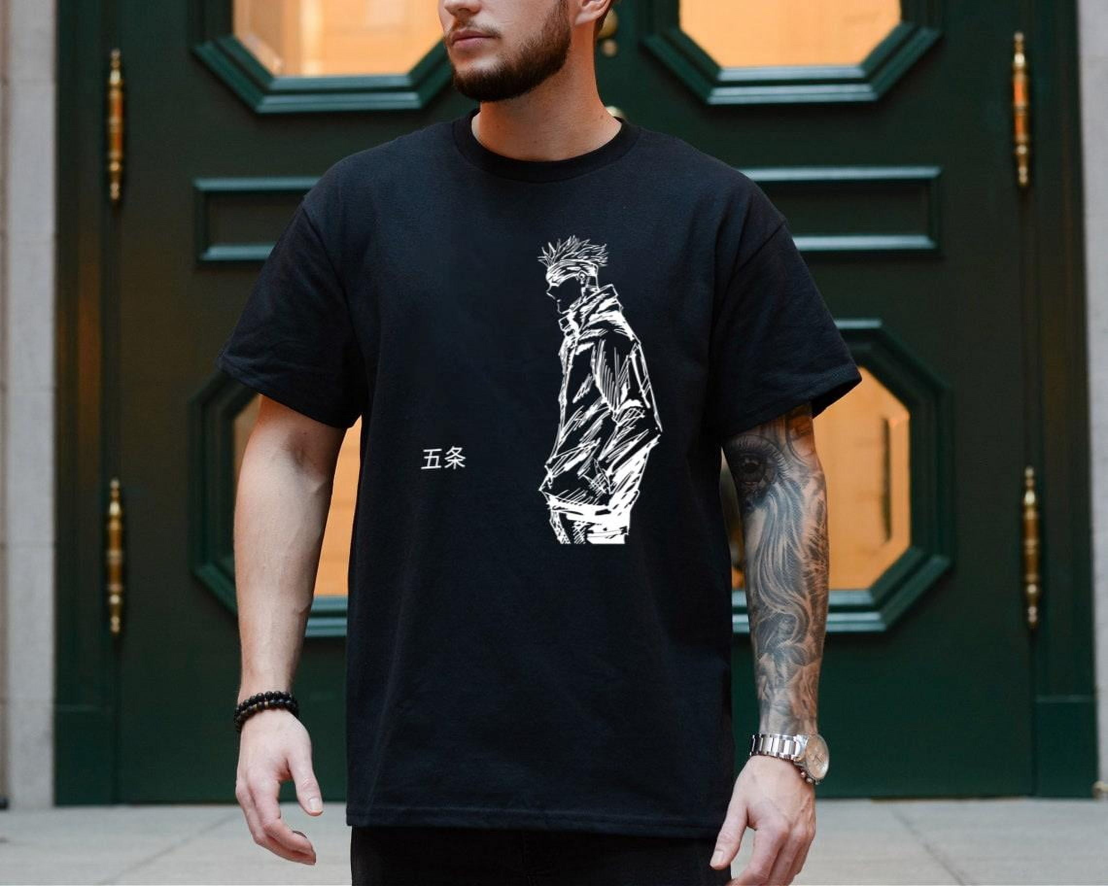 Anime Character Inspired Gojo Graphic T-Shirt, JJK Style Tshirt ...