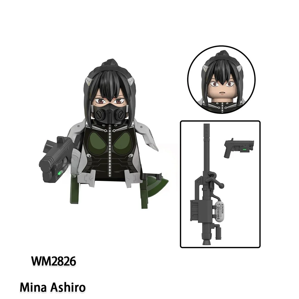 Anime Character Kaiju NO.8 Building Blocks DIY Hibino Kafka Ashiro Mini ...