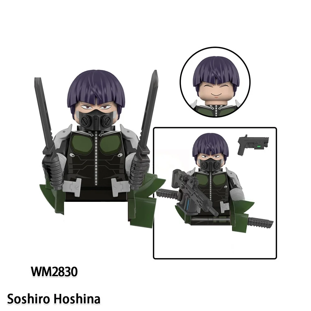 Anime Character Kaiju NO.8 Building Blocks DIY Hibino Kafka Ashiro Mini ...