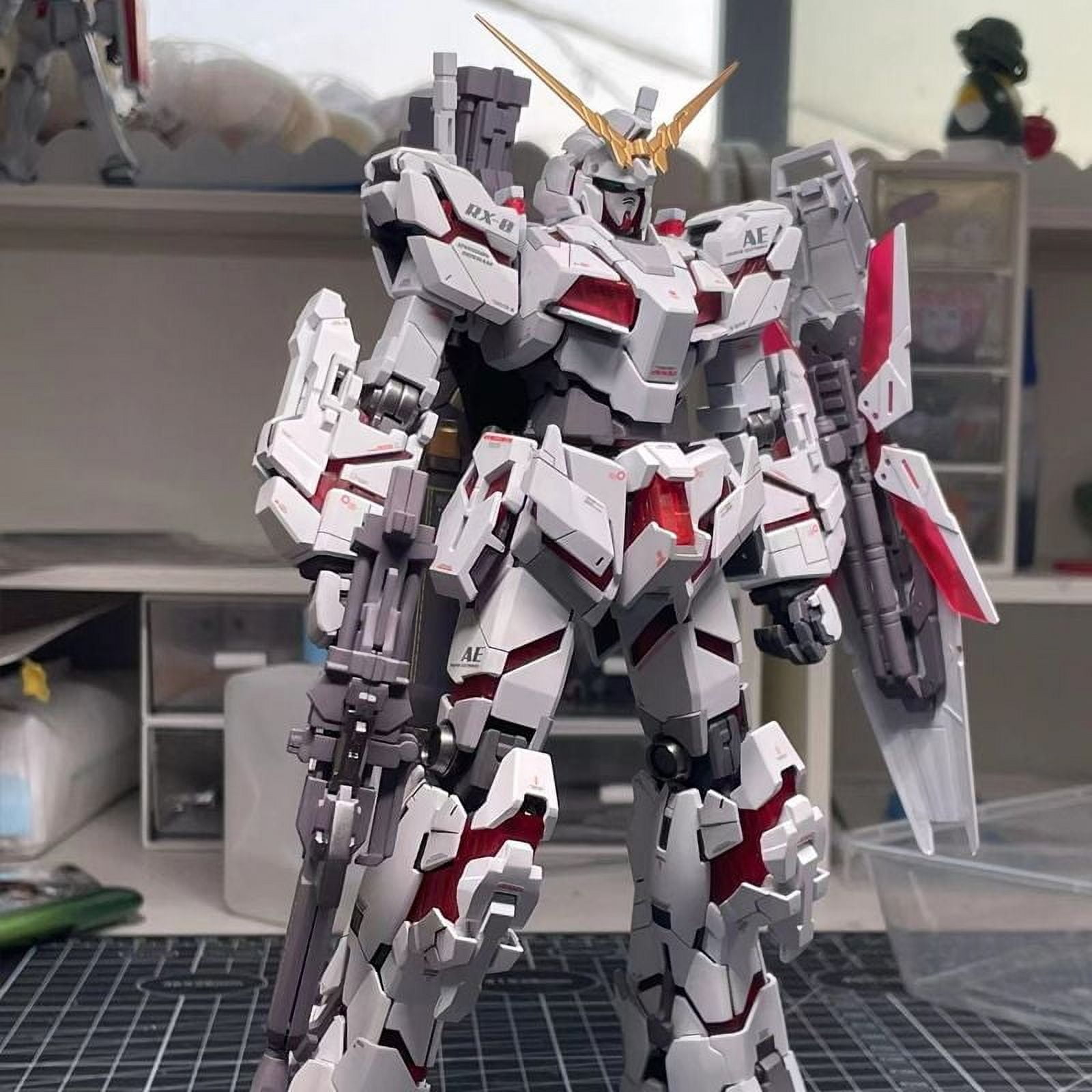 Anime Character Model Hg 1/144 Rx-0 Unicorn Destruction Mode Assembly ...