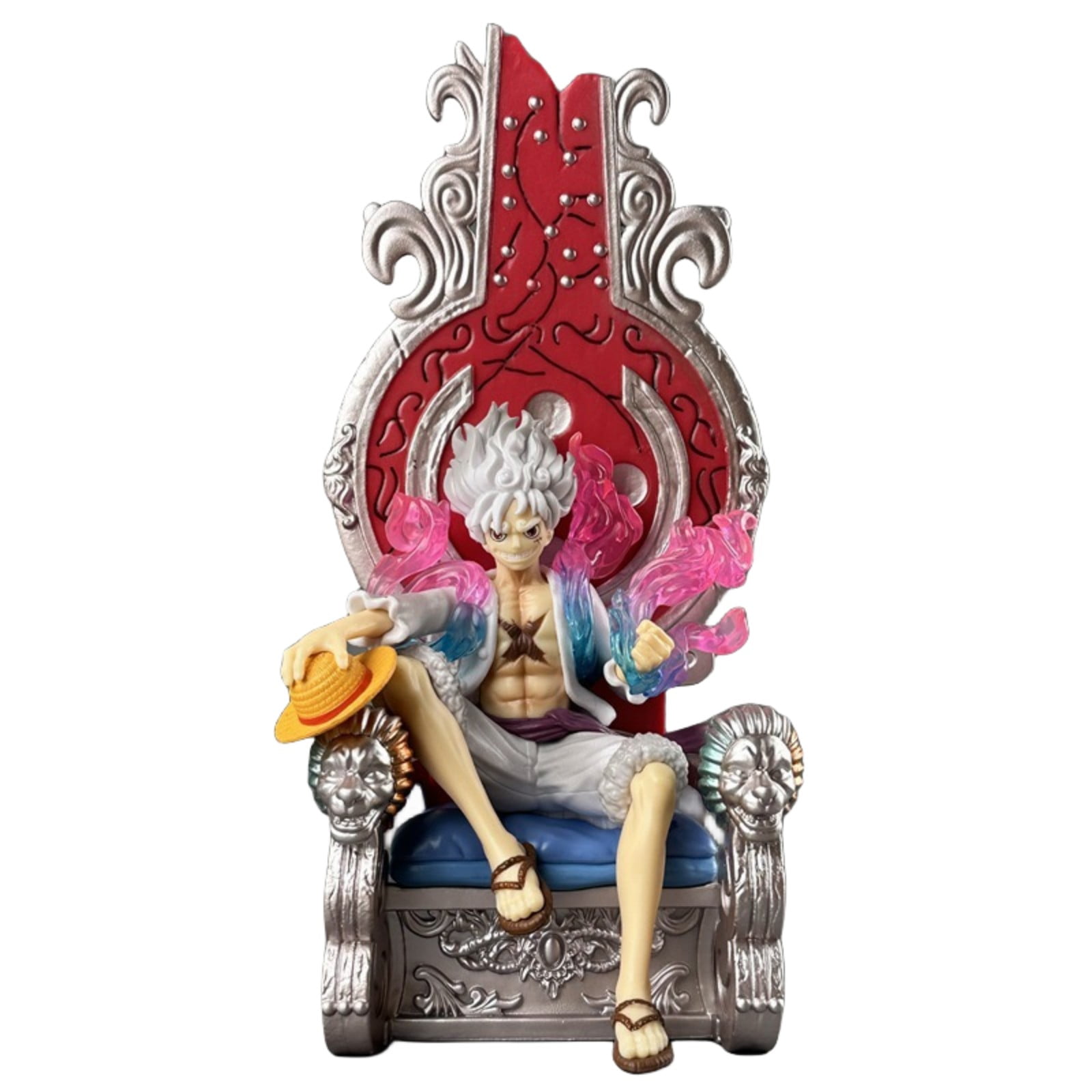 Throne Luffy （White）Figure PVC Model Collection Desktop Decoration ...