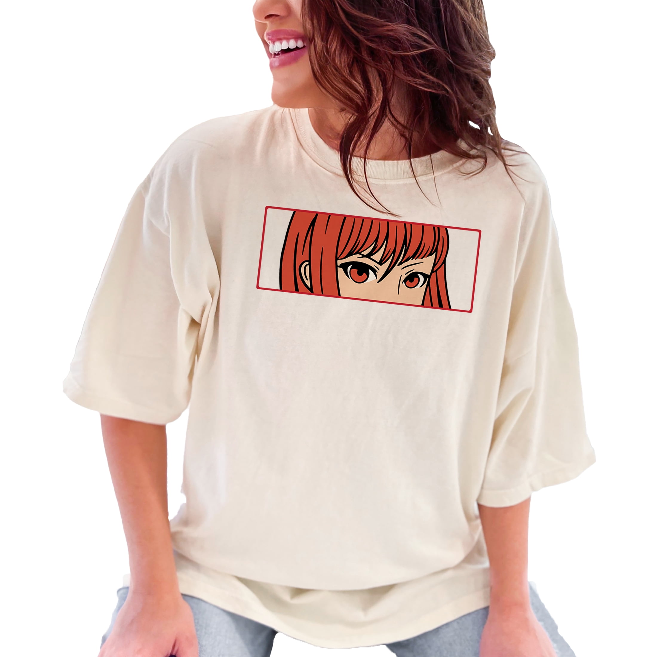 Anime Character with Red Hair, Ivory Comfort Colors T-Shirt, 3XL ...