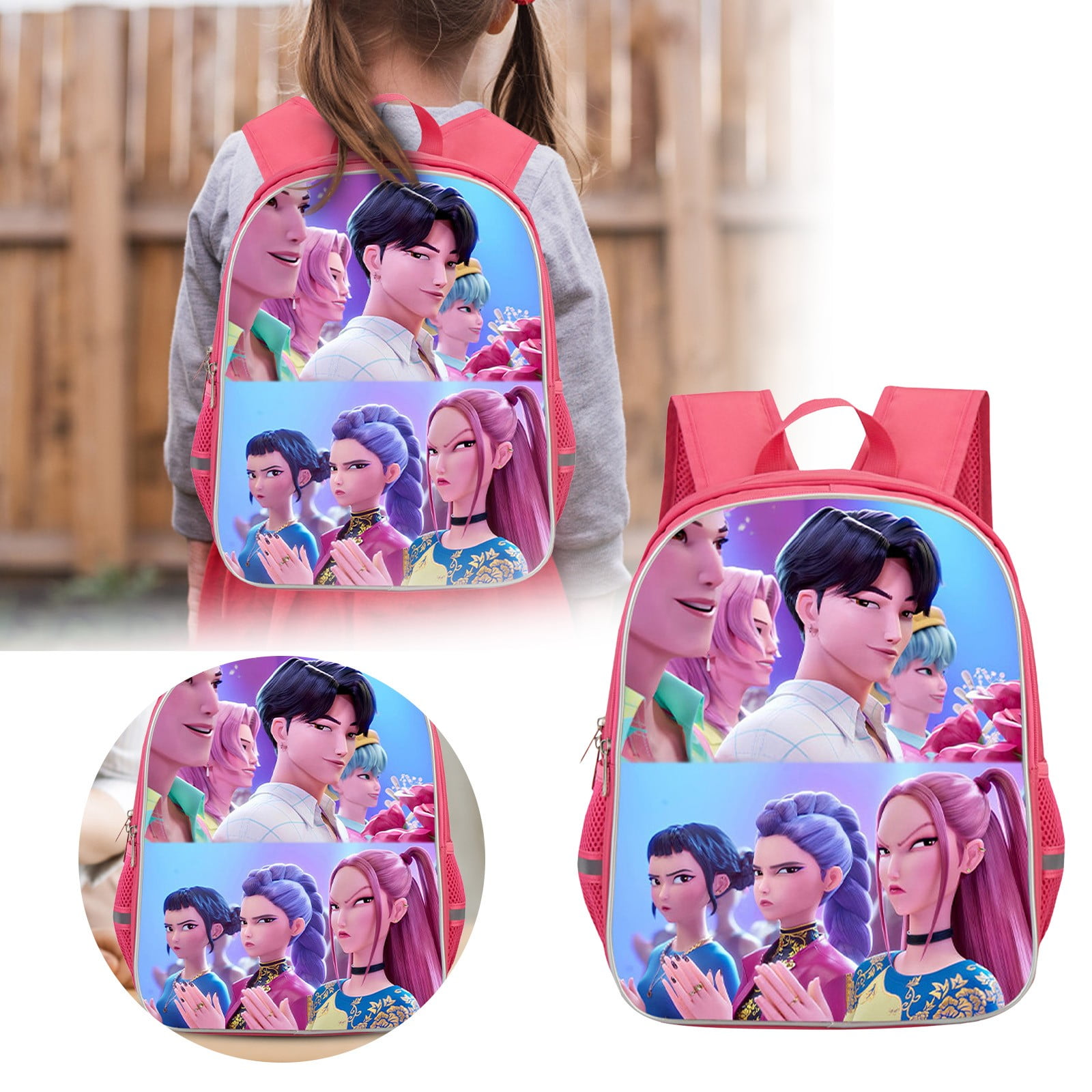 Anime Characters Backpack High Definition Printed Large Capacity ...