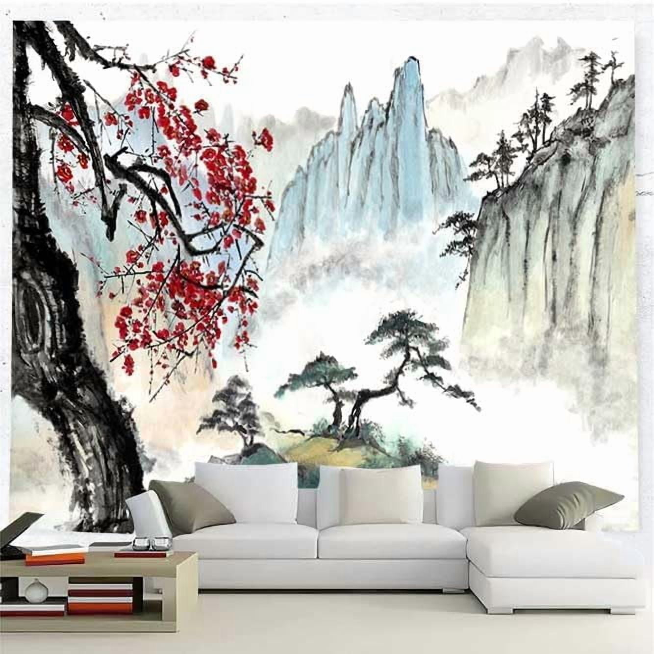Anime Cherry Blossom Wall Art Tapestry for Bedroom Living Room Wall ...