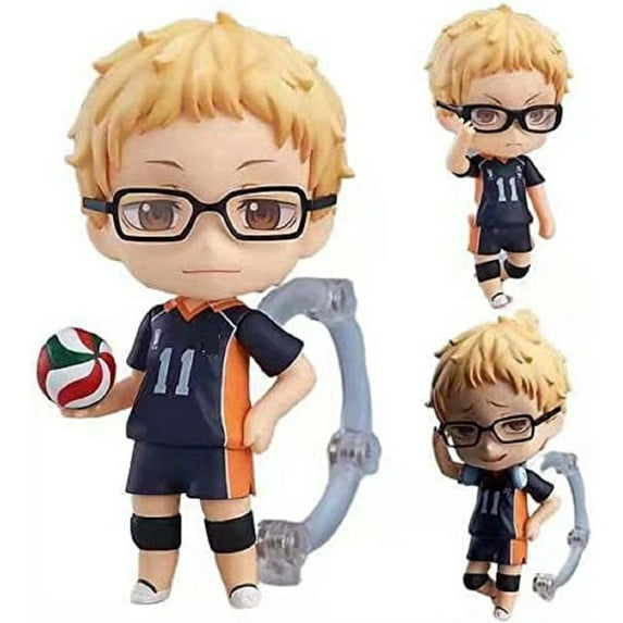 Anime Chibi Figure Kei Tsukishima Q Version Clay Figurine Action ...