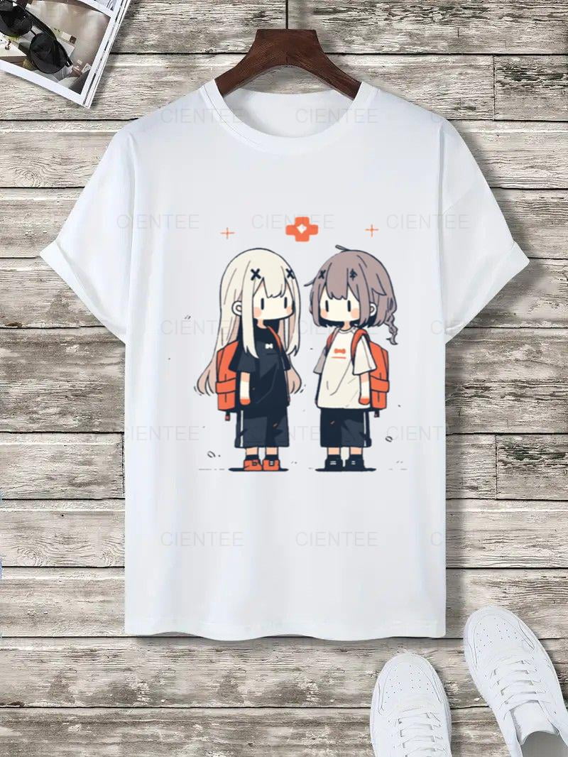 Anime Chibi Friends T-Shirt - Cute Matching School Backpack Tees , For ...