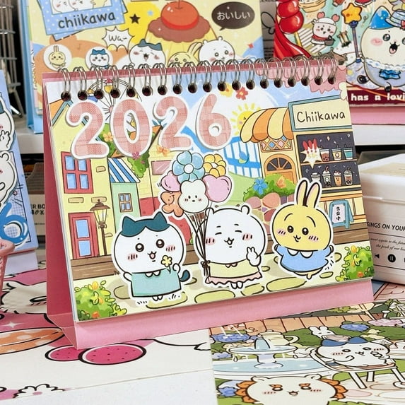 Anime Chiikawa 2026 Desk Calendar Usagi Decoration Cute Gifts - Walmart.com