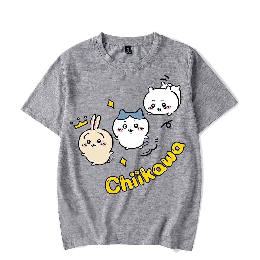 Anime Chiikawa T-Shirt Merch Summer Women Men O-neck Short Sleeve ...