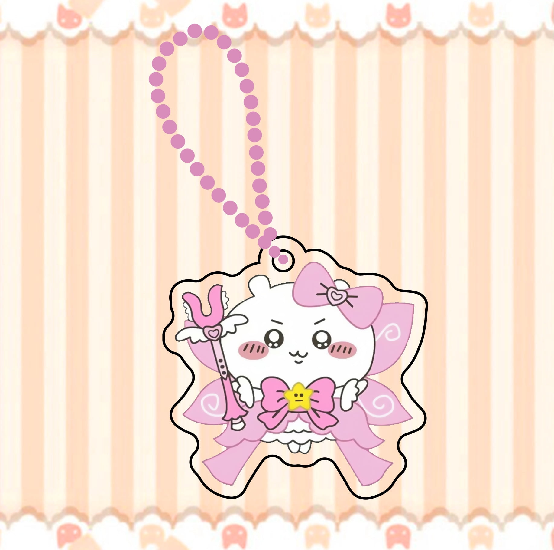 Anime Chiikawa Toy Pendant Cute Figure Hachiware Usagi Keychain Acrylic ...