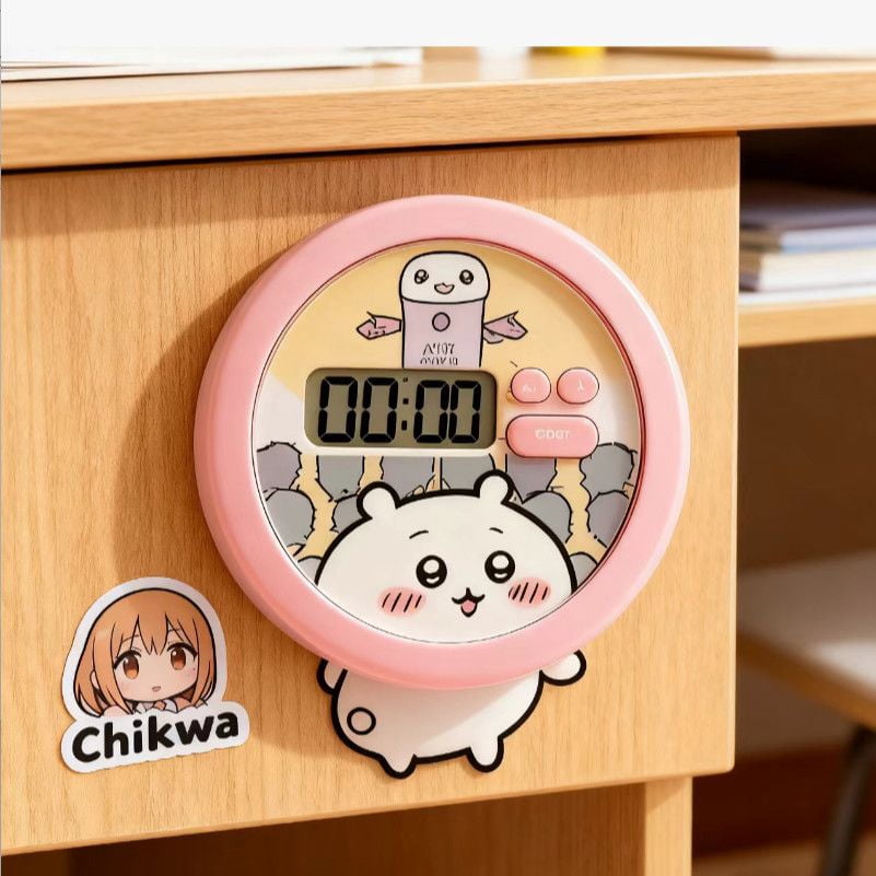 Anime Chiikawa Usagi Timer Student Alarm Clock Desktop Pendulum Clock ...