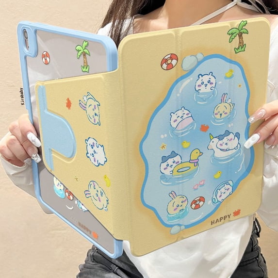 Anime Chiikawa iPad Protective Case Trendy Cartoon Kawaii Lovely iPad ...