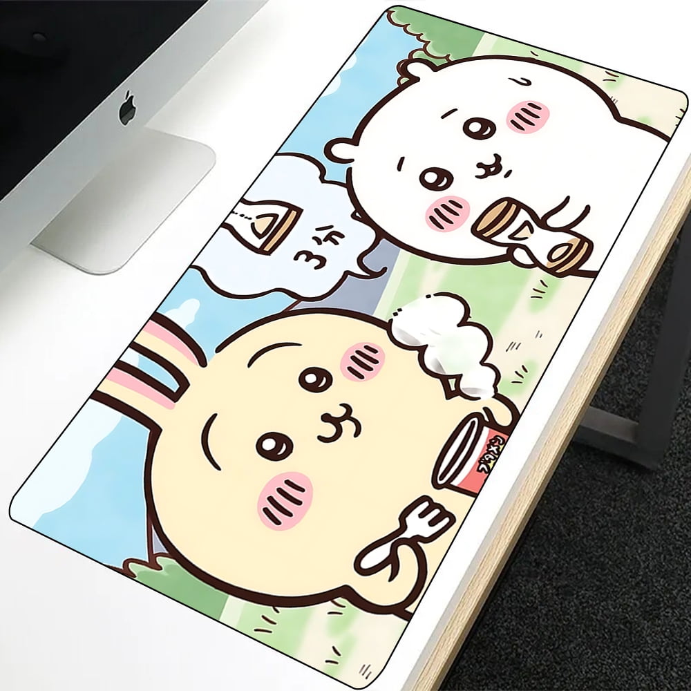 Anime Chiikawaes Mousepad HD Printing Computer Gamers Locking Edge Non ...