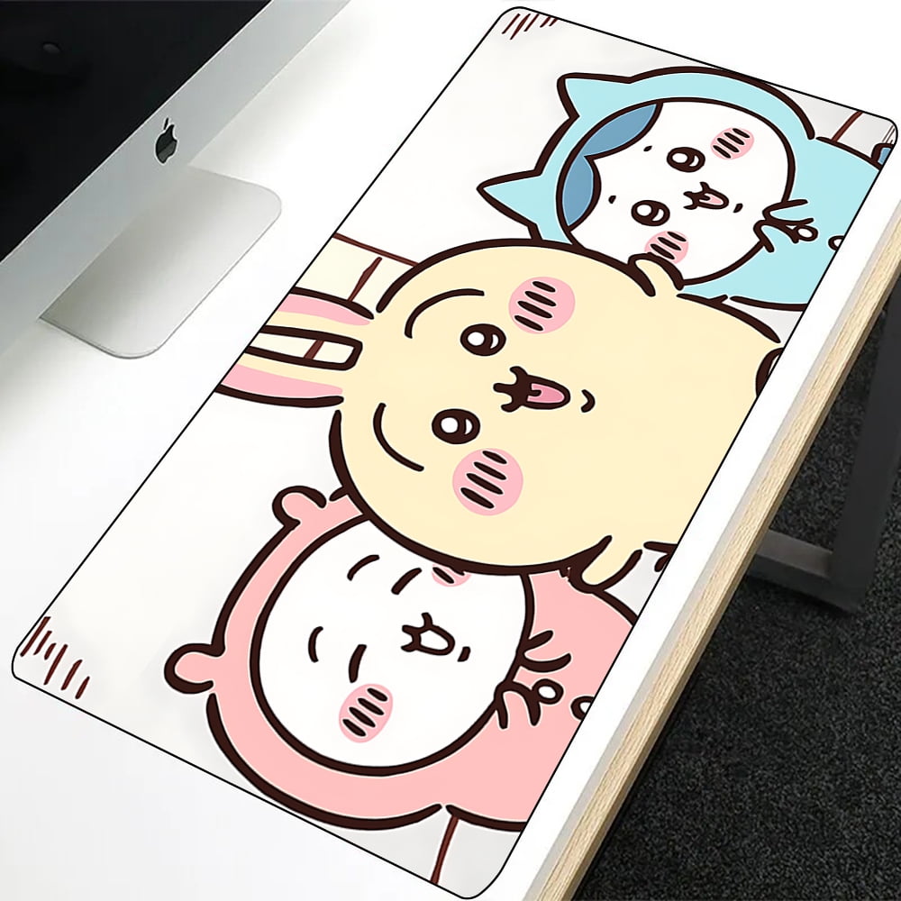 Anime Chiikawaes Mousepad HD Printing Computer Gamers Locking Edge Non ...