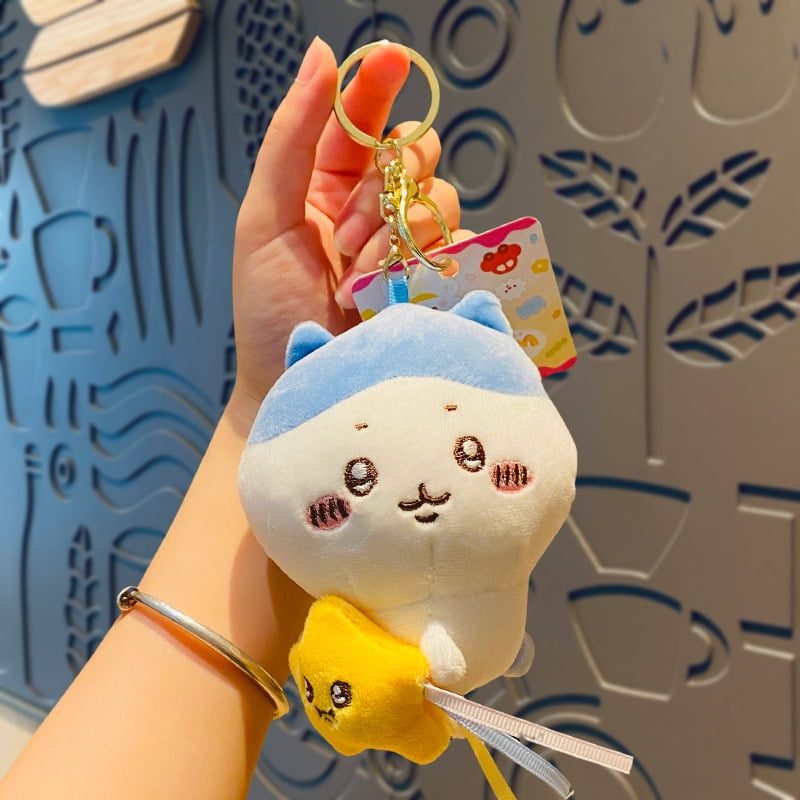 Anime Chikawa Plush Keychain Kawaii Hachiware Usagi Chikawa Schoolbag ...