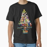 Anime Christmas Tree Epic Holiday Power Manga Japan Cool Art Unisex T ...