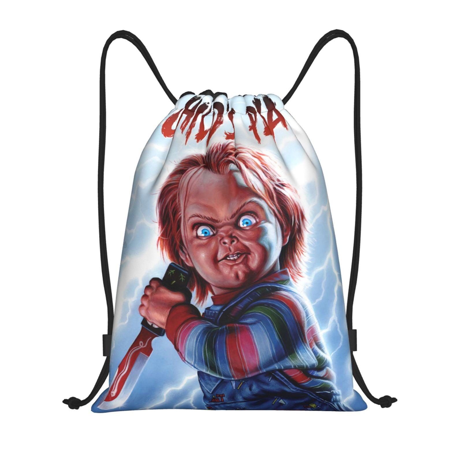 Anime Chucky Drawstring Backpack Gym Bags Sport Sackpack For Men Women ...