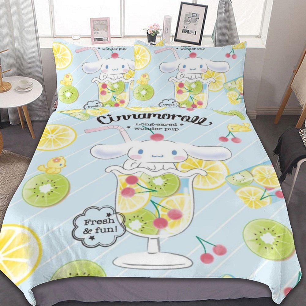 Anime Cinnamoroll Duvet Cover Set, 3D Printed Lightweight and ...