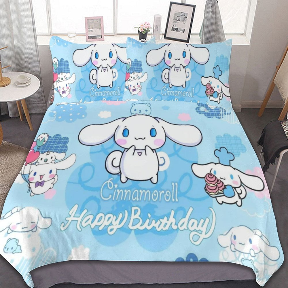 Anime Cinnamoroll Duvet Cover Set, 3D Printed Lightweight and ...