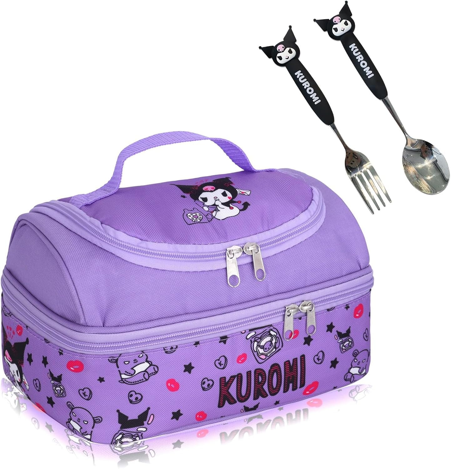 Anime Cinnamoroll Lunch Bag for Man Woman Leakproof Lunch Box Large ...