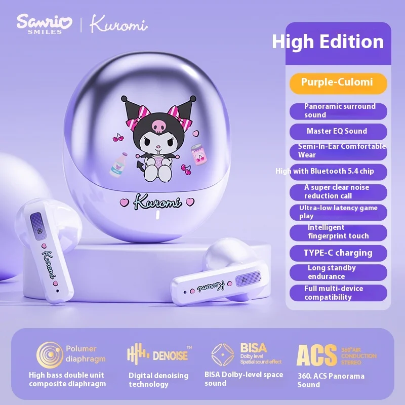 Anime Cinnamoroll Wireless Headphone Earphone Sanrio Sport Headset My ...