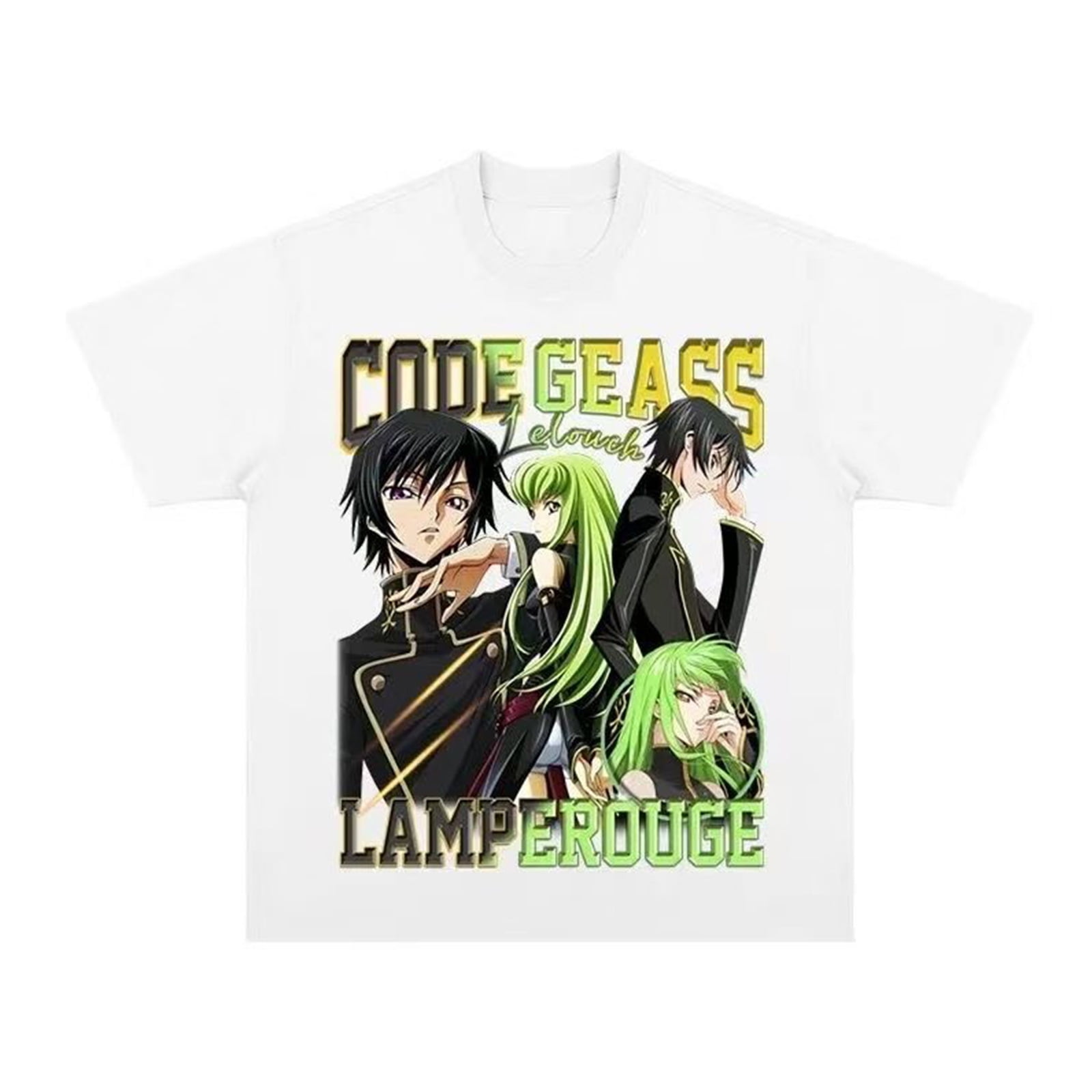 Anime Code Geass T-shirt Printed C.C. Short Sleeve Lulu Summer Loose ...