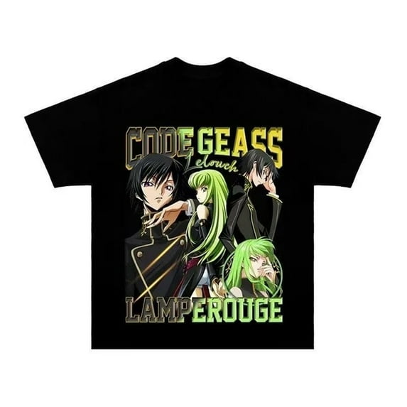 Anime Code Geass T-shirt Printed C.C. Short Sleeve Lulu Summer Loose ...