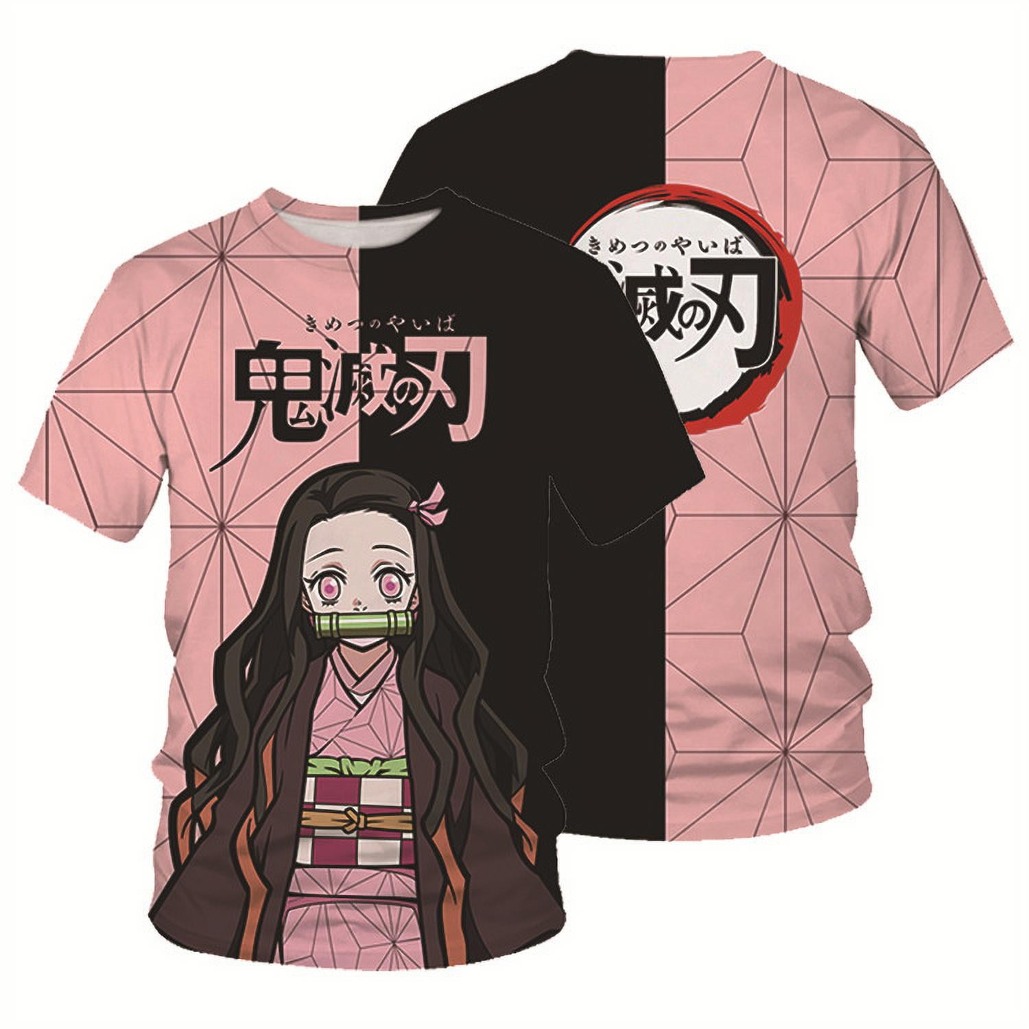 Anime Comic Demon Slayer Cartoon Clothing Men's Anime Demon Slayer T ...