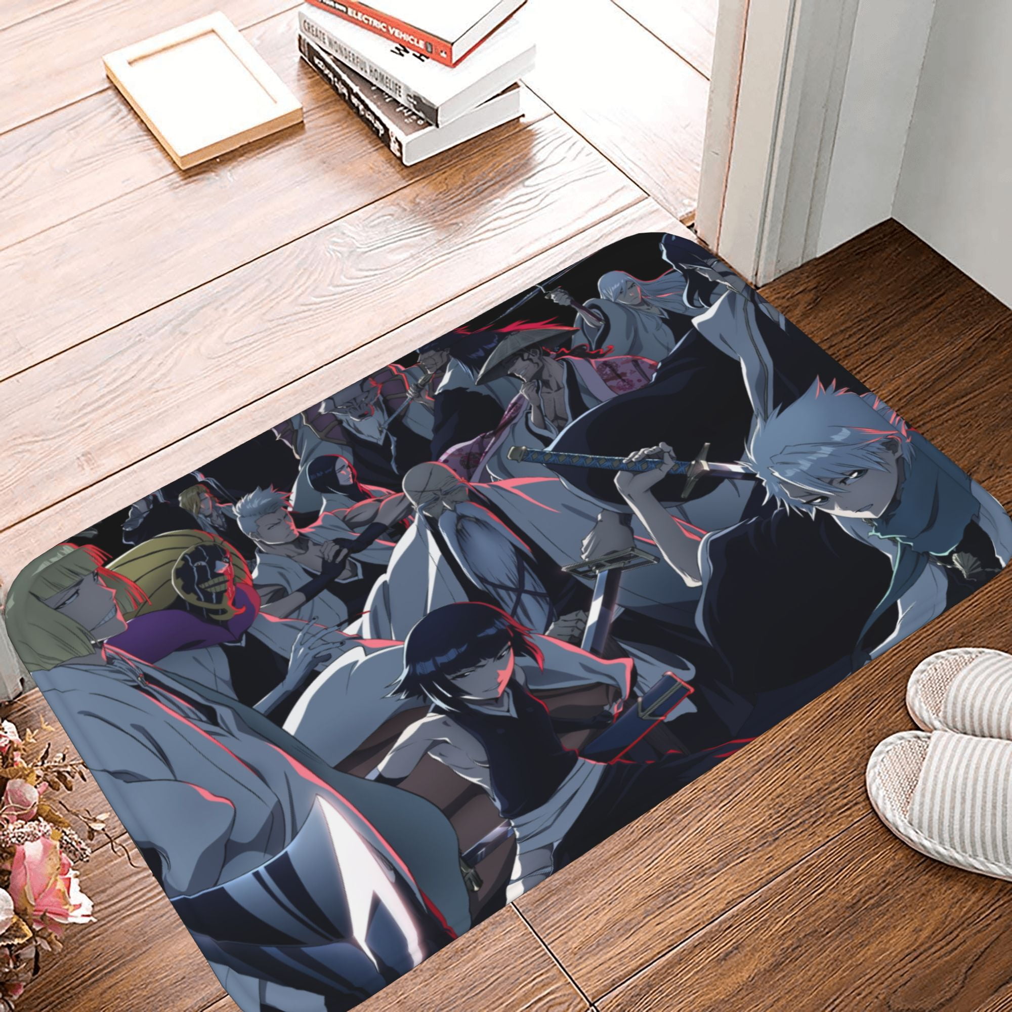 Anime Comic Multi-Size Flannel Non-slip Mat,Bleach Flannel Floor Mat ...