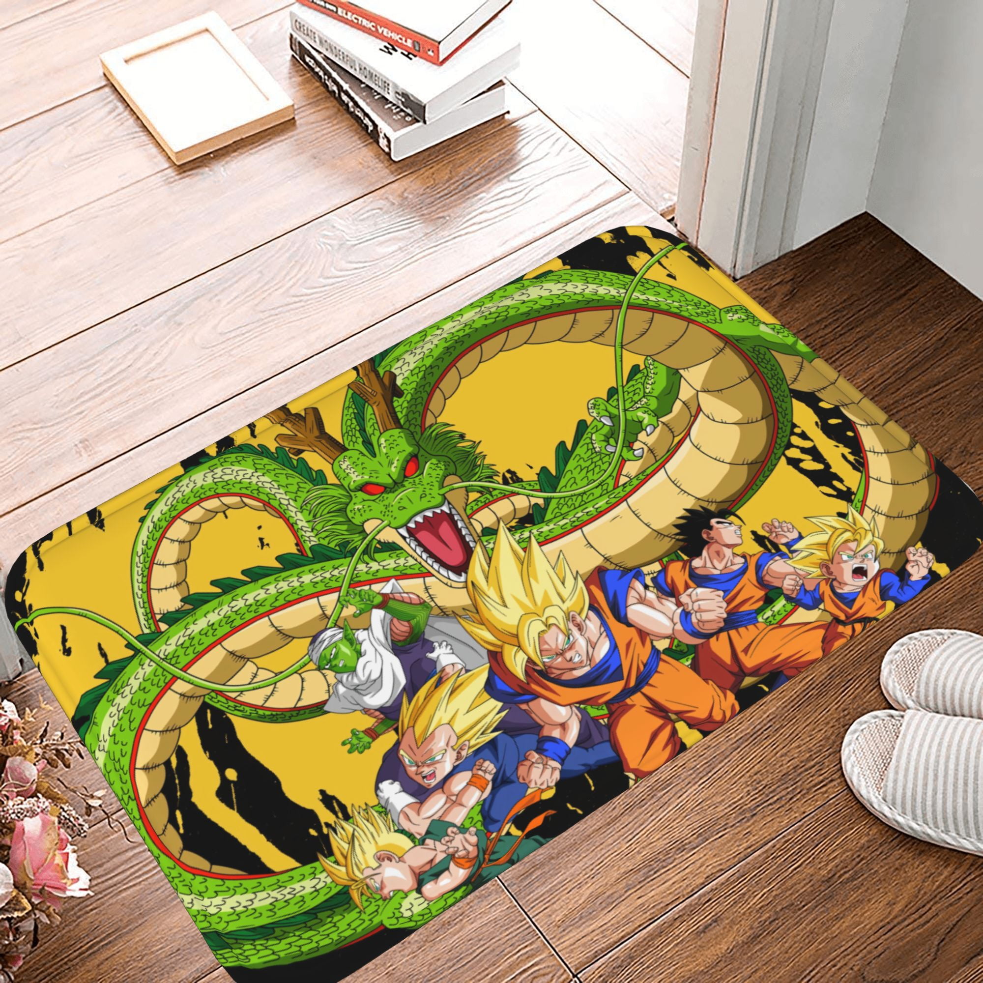 Anime Comic Multi-Size Flannel Non-slip Mat,Dragon Ball Flannel Floor ...