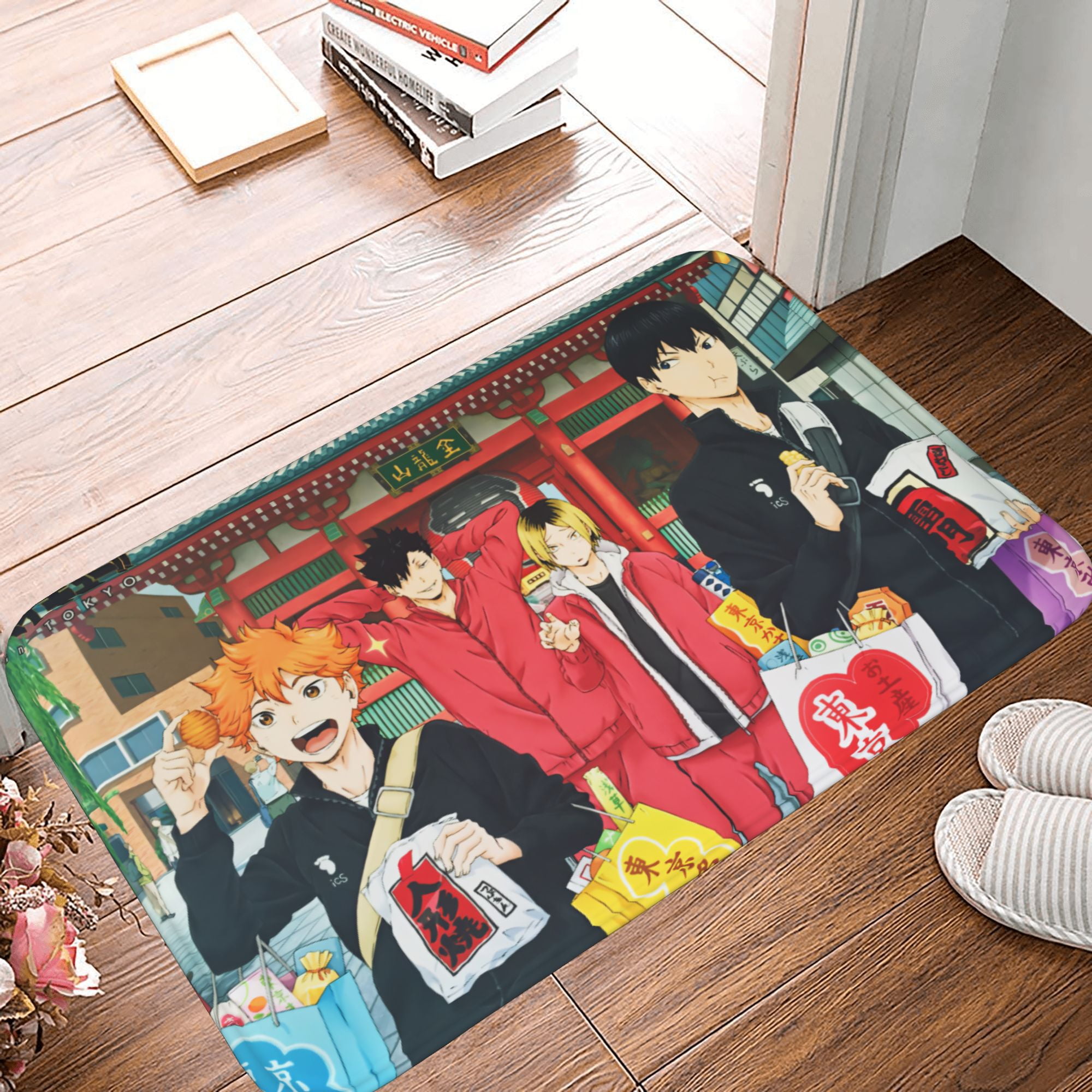 Anime Comic Multi-Size Flannel Non-slip Mat,Haikyuu Flannel Floor Mat ...