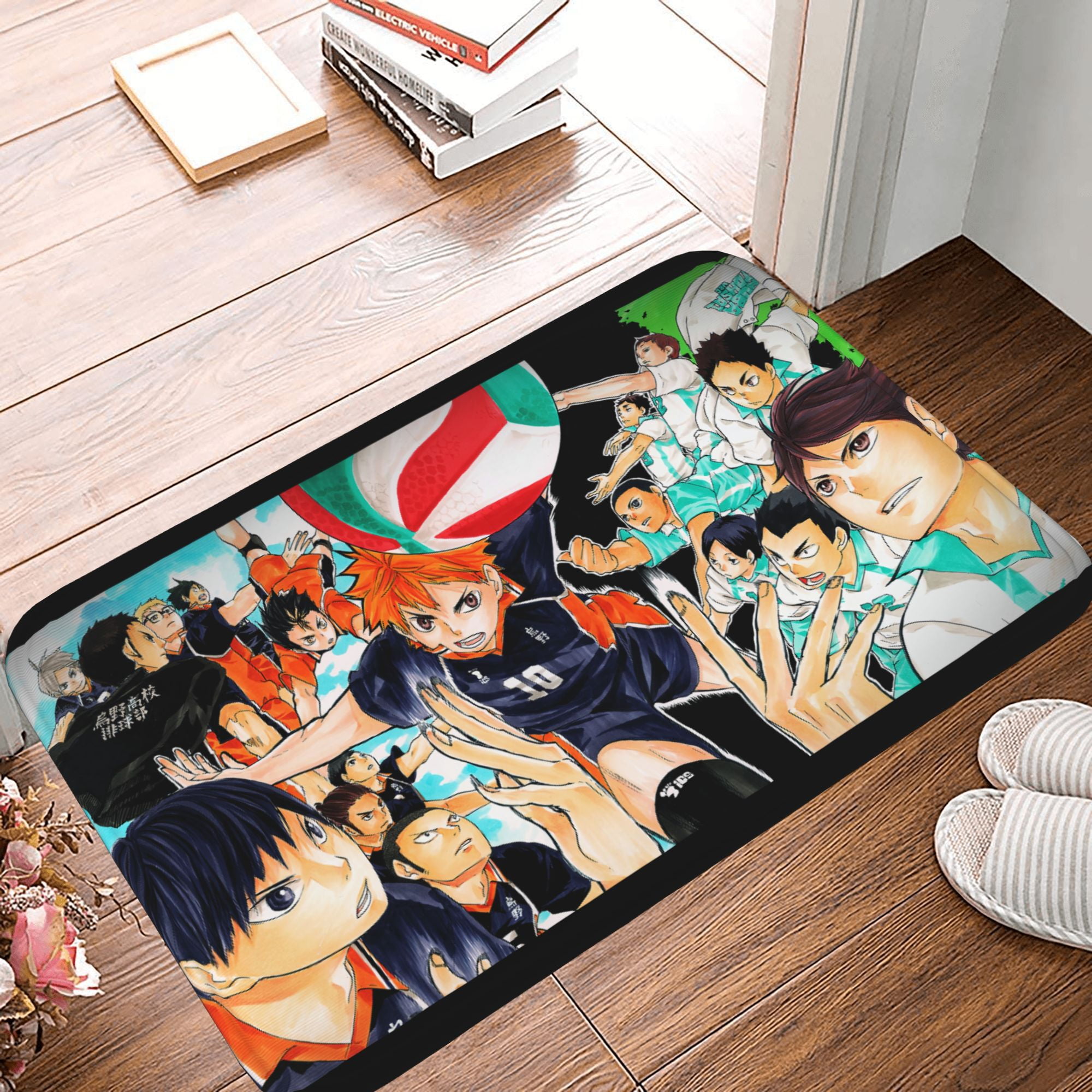Anime Comic Multi-Size Flannel Non-slip Mat,Haikyuu Flannel Floor Mat ...