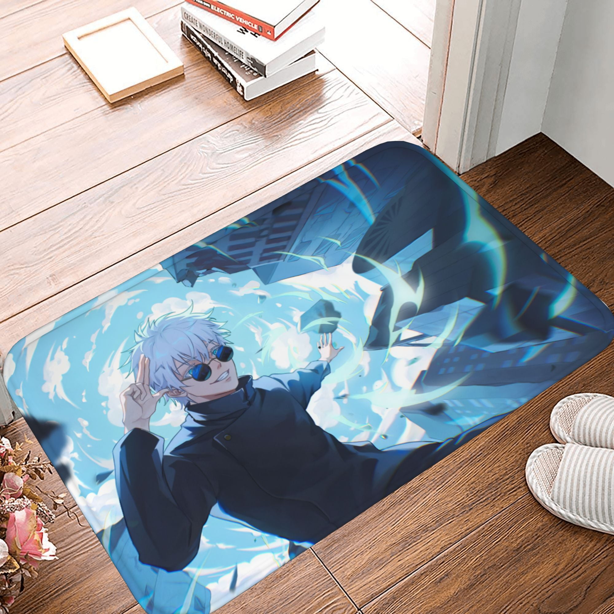 Anime Comic Multi-Size Flannel Non-slip Mat,JJK Jujutsu Kaisen Flannel ...