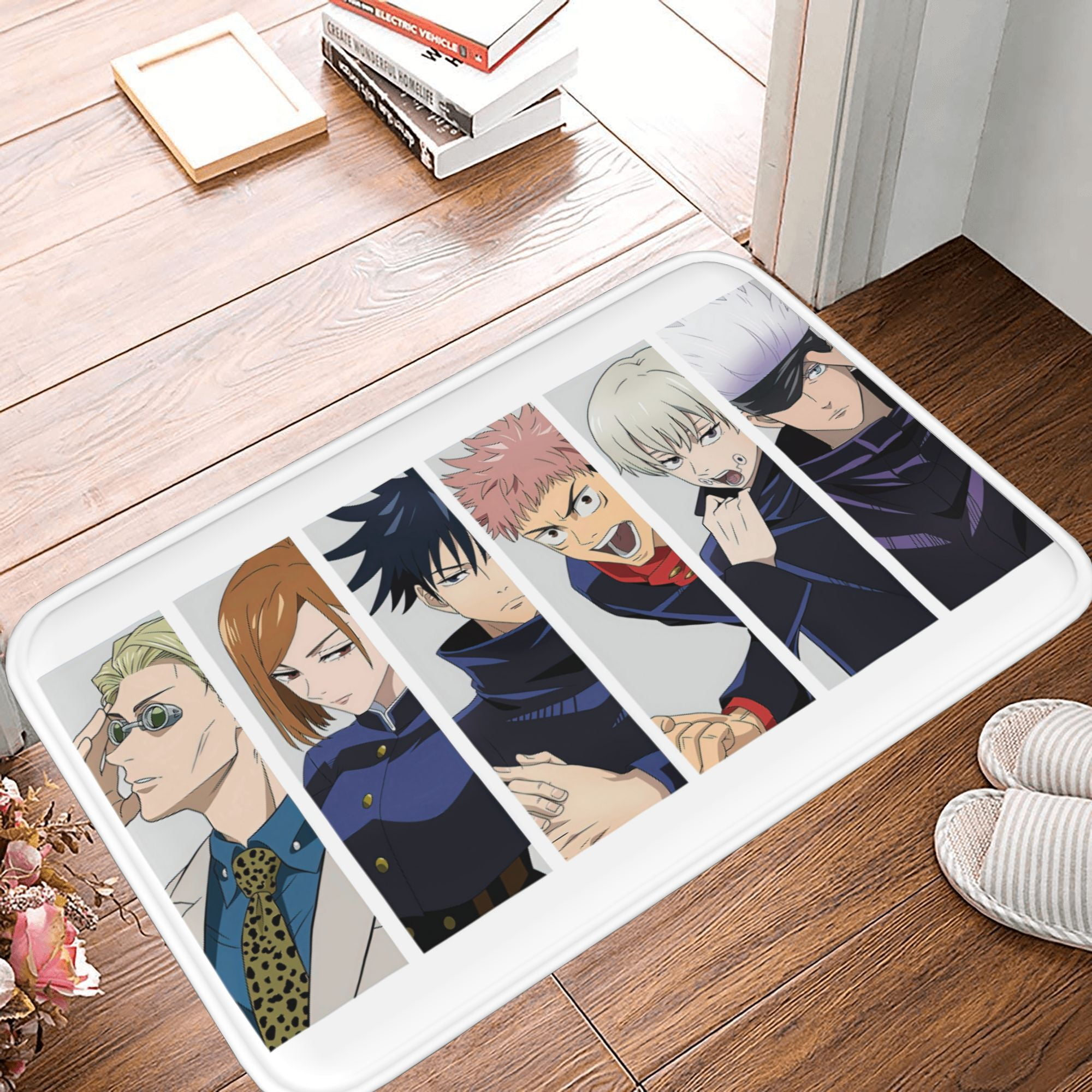 Anime Comic Multi-Size Flannel Non-slip Mat,JJK Jujutsu Kaisen Flannel ...