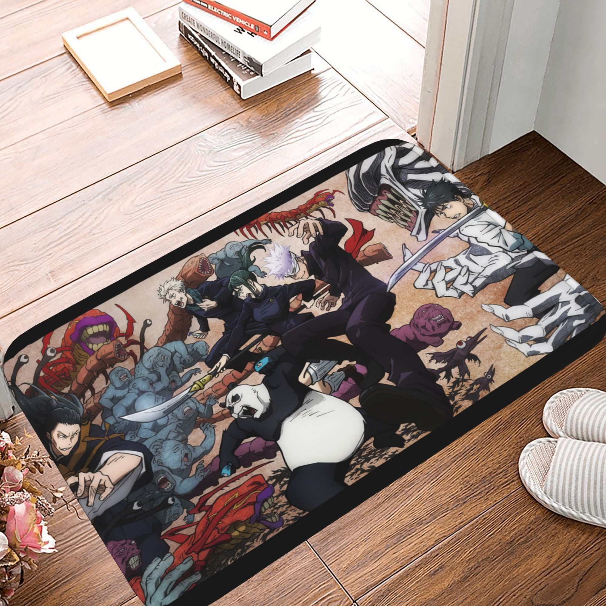 Anime Comic Multi-Size Flannel Non-slip Mat,JJK Jujutsu Kaisen Flannel ...