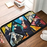 Anime Comic Multi-Size Flannel Non-slip Mat,JJK Jujutsu Kaisen Flannel ...