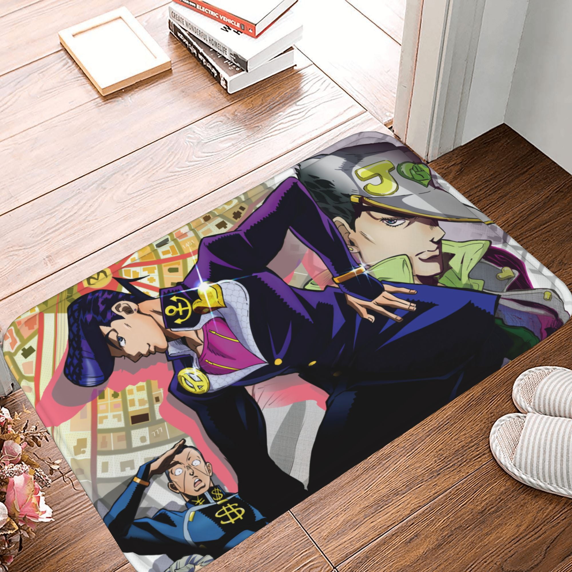 Anime Comic Multi-Size Flannel Non-slip Mat,JoJo's Bizarre Adventure ...