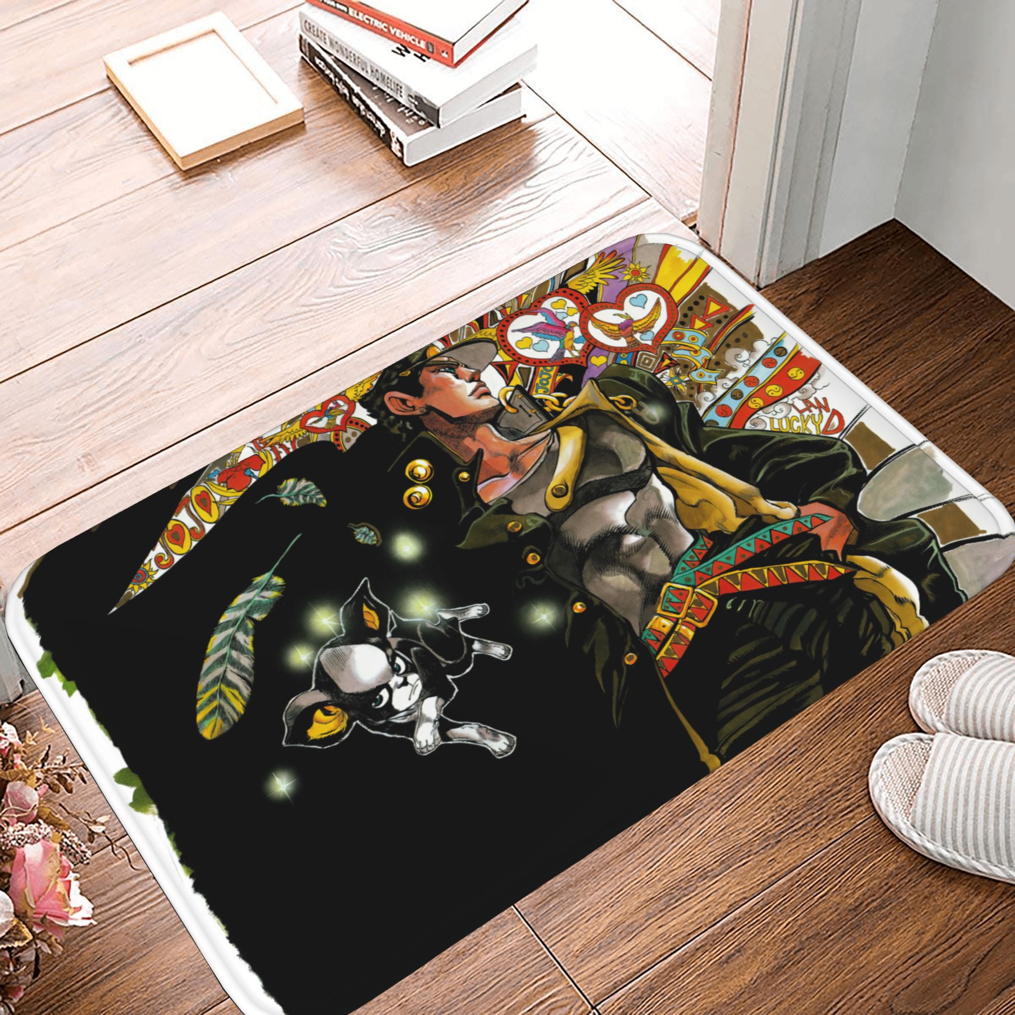 Anime Comic Multi-Size Flannel Non-slip Mat,JoJo's Bizarre Adventure ...
