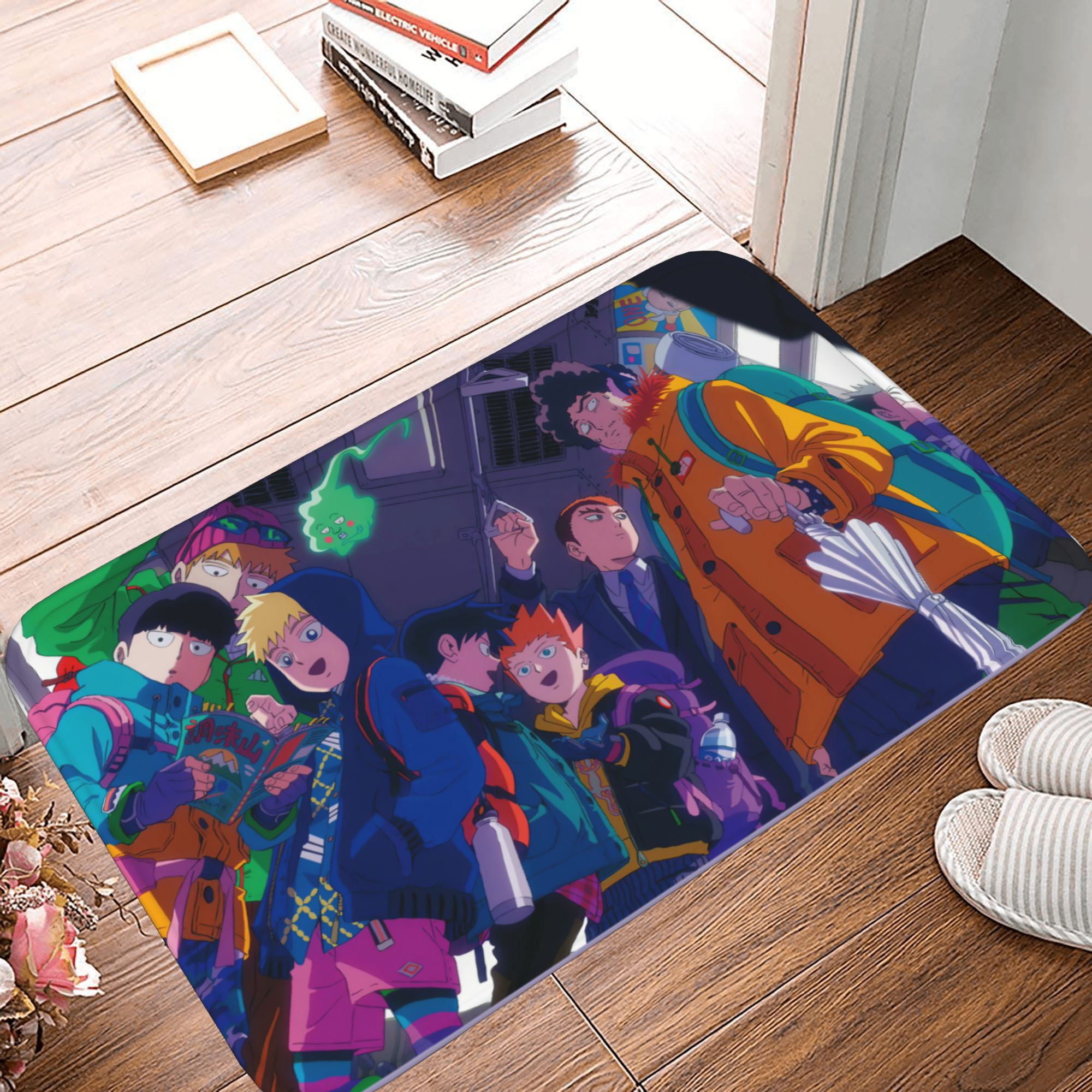 Anime Comic Multi-Size Flannel Non-slip Mat,MOB Psycho 100 Flannel ...
