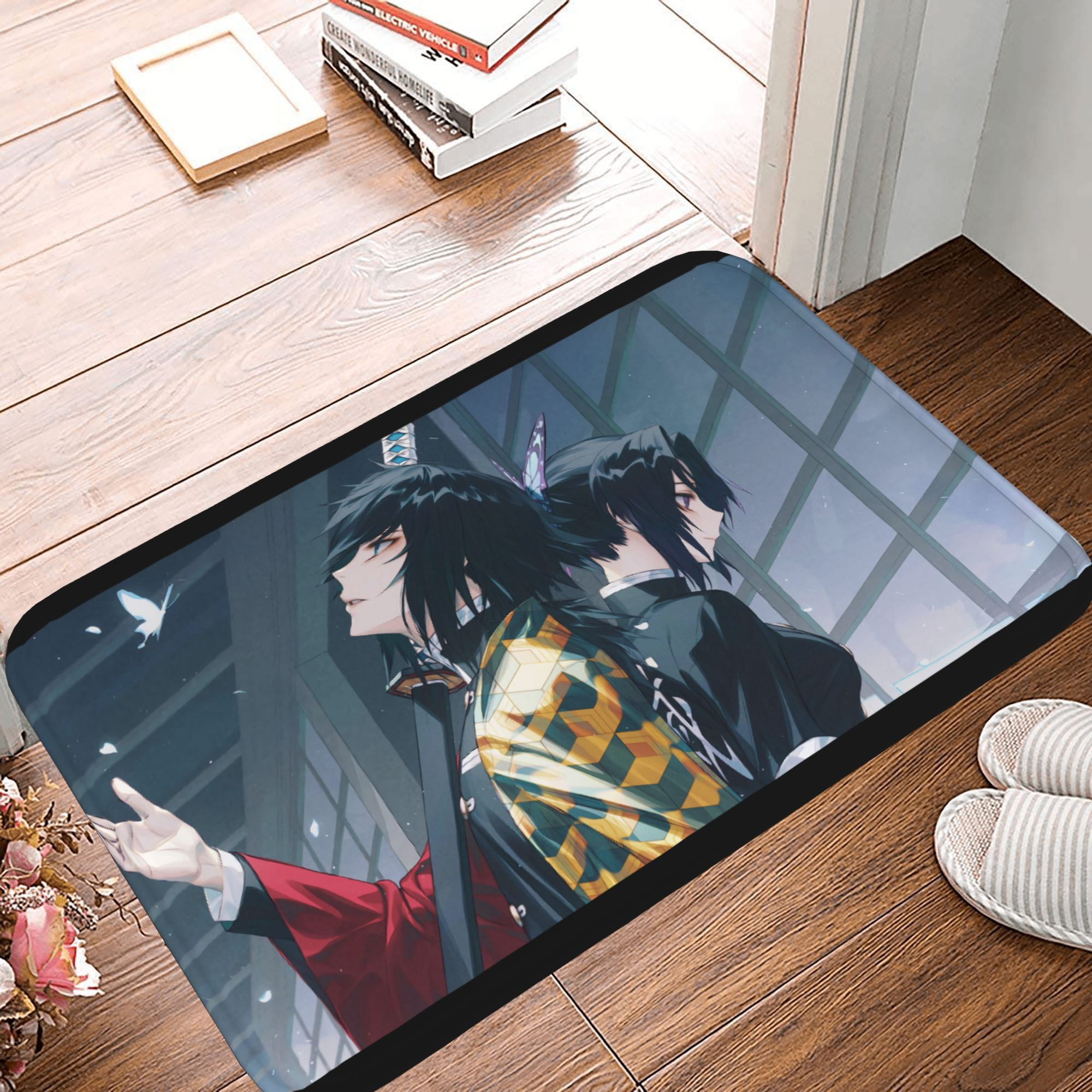 Anime Comic Multi-Size Flannel Non-slip Mat,NINE HASHIRA Demon Slayer ...