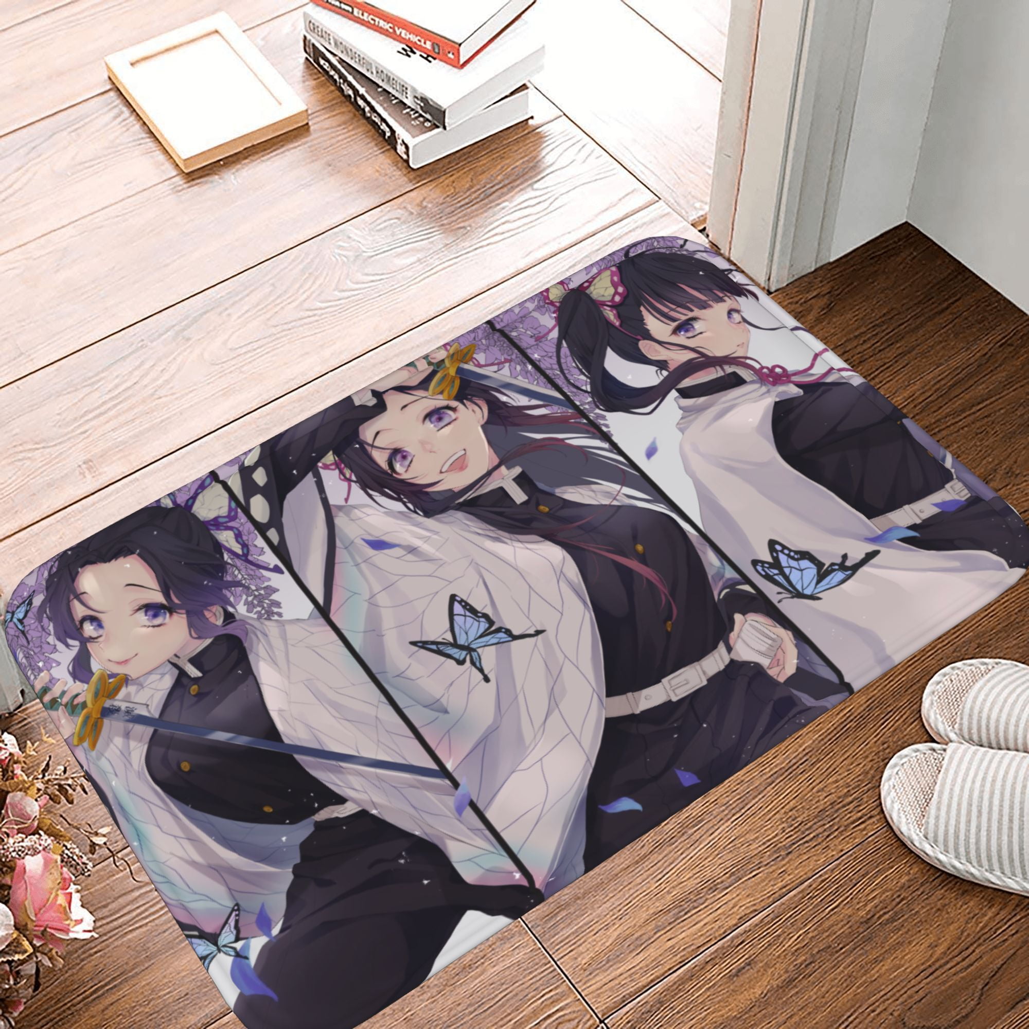 Anime Comic Multi-Size Flannel Non-slip Mat,NINE HASHIRA Demon Slayer ...