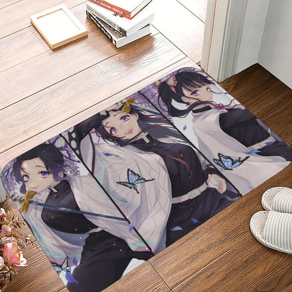 Anime Comic Multi-Size Flannel Non-slip Mat,NINE HASHIRA Demon Slayer ...