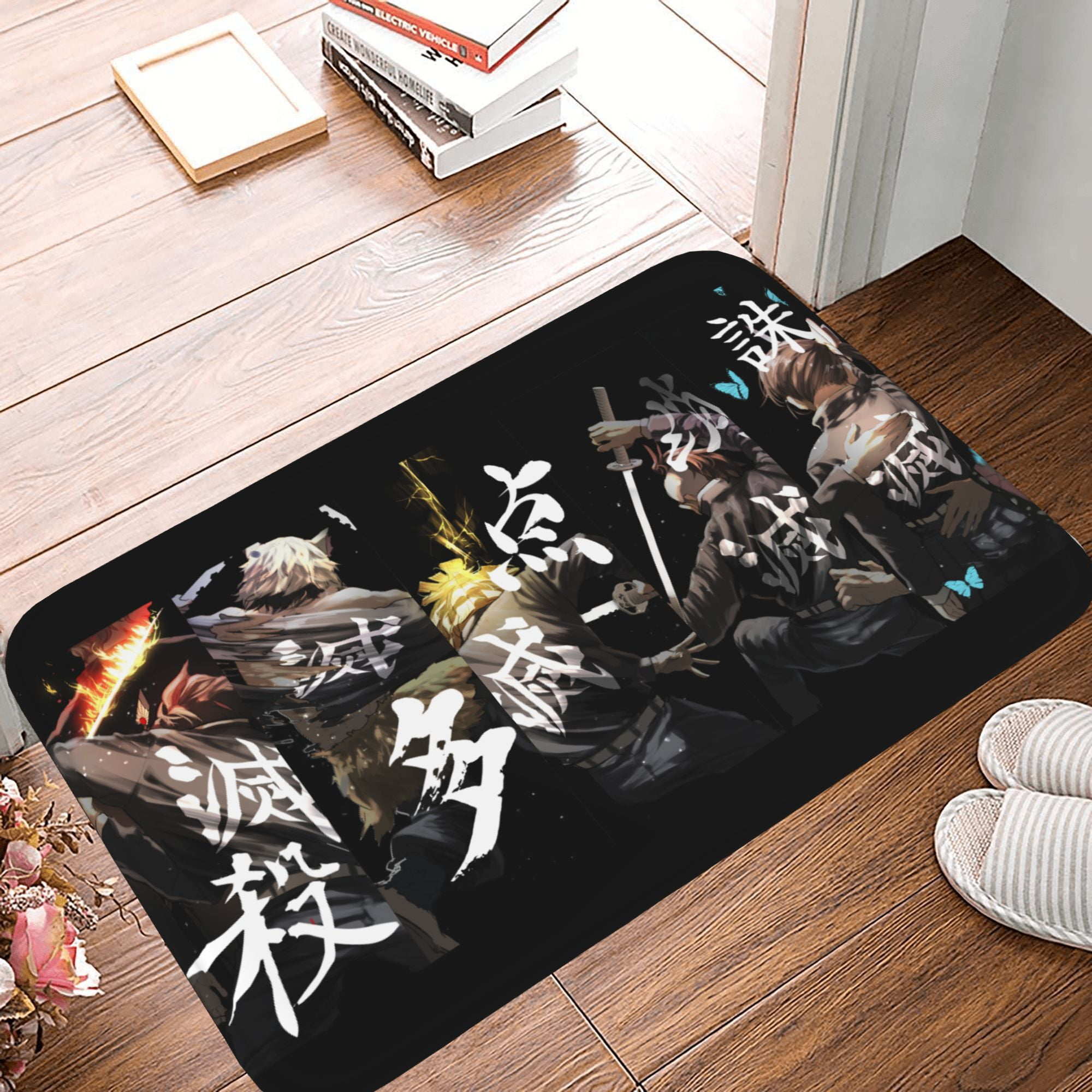 Anime Comic Multi-Size Flannel Non-slip Mat,NINE HASHIRA Demon Slayer ...