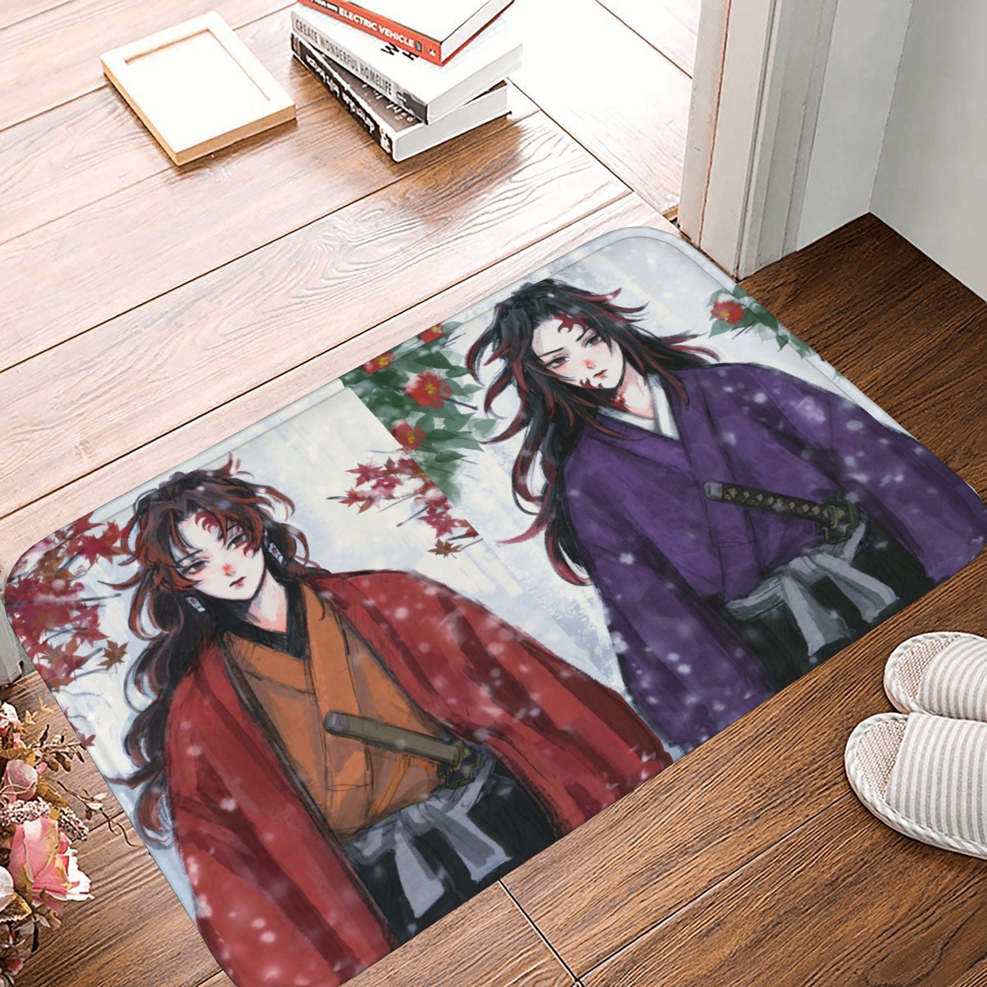 Anime Comic Multi-Size Flannel Non-slip Mat,NINE HASHIRA Demon Slayer ...