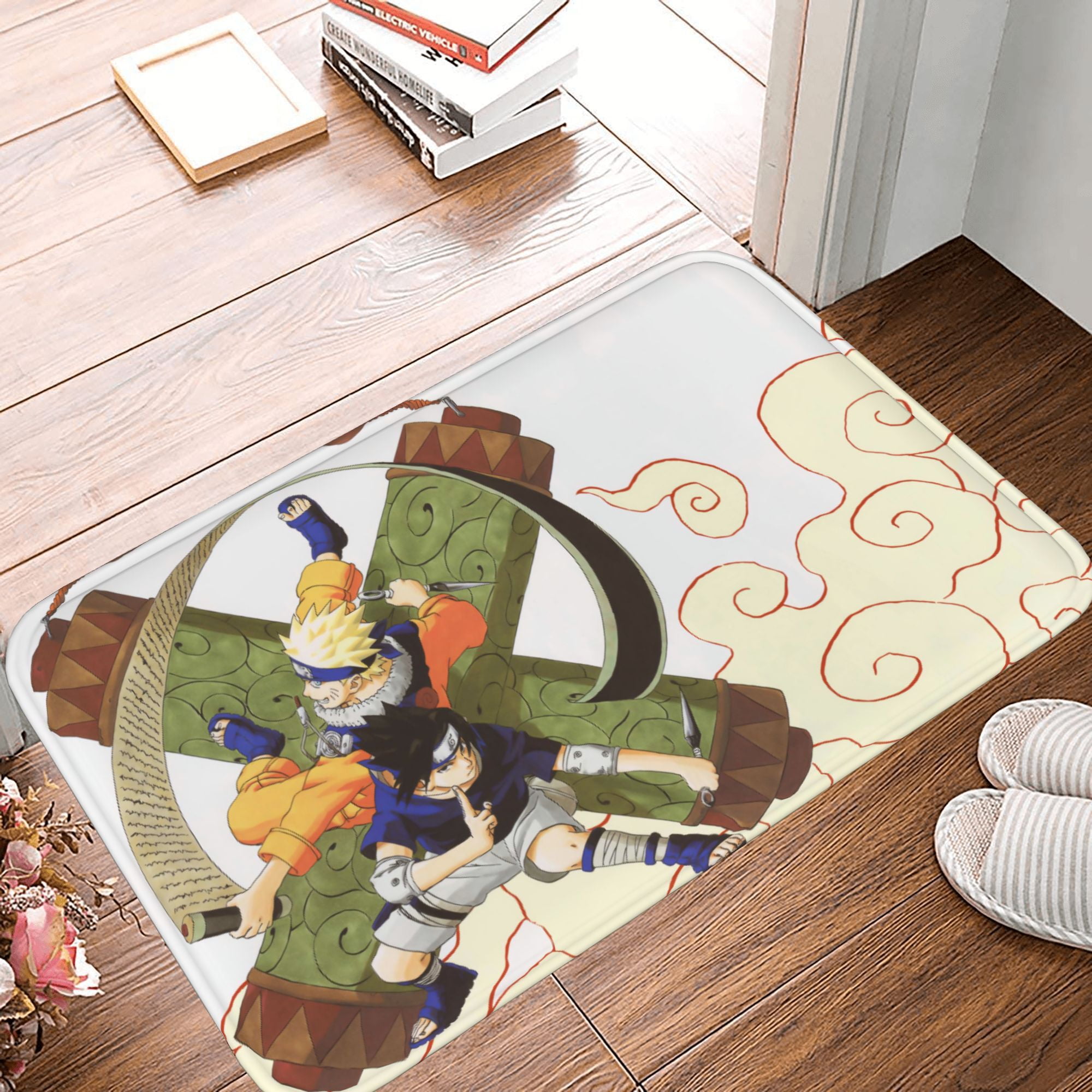 Anime Comic Multi-Size Flannel Non-slip Mat,Naruto Flannel Floor Mat ...