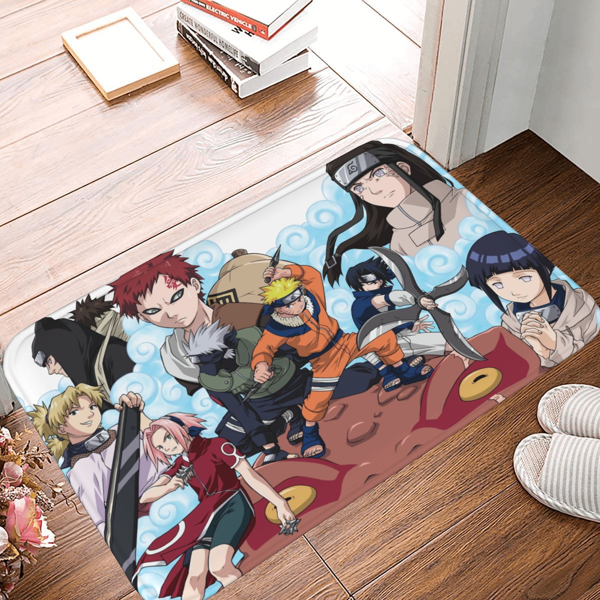 Anime Comic Multi-Size Flannel Non-slip Mat,Naruto Flannel Floor Mat ...