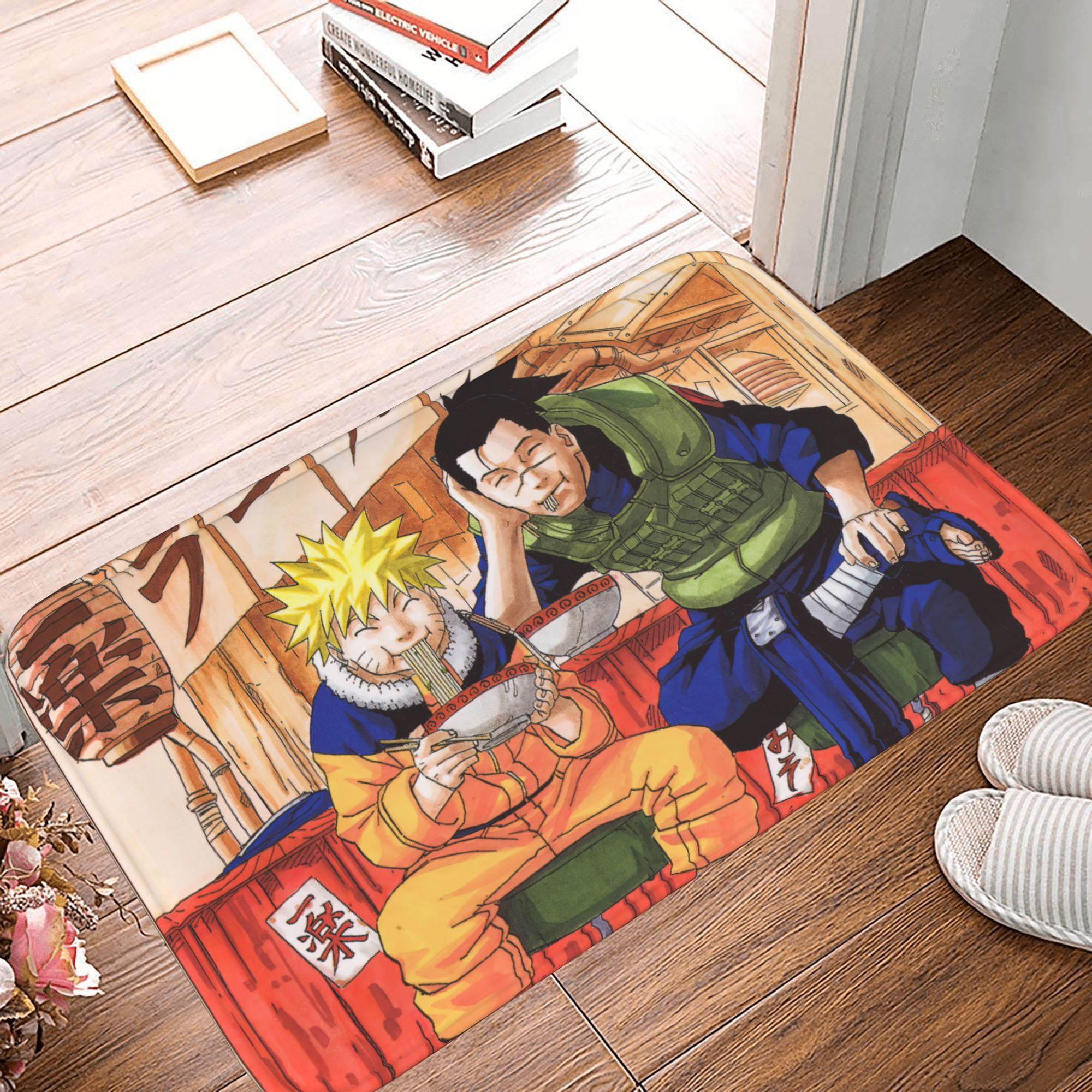 Anime Comic Multi-Size Flannel Non-slip Mat,Naruto Flannel Floor Mat ...