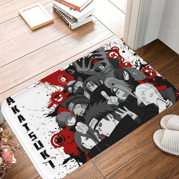 Anime Comic Multi-Size Flannel Non-slip Mat,Naruto Flannel Floor Mat ...