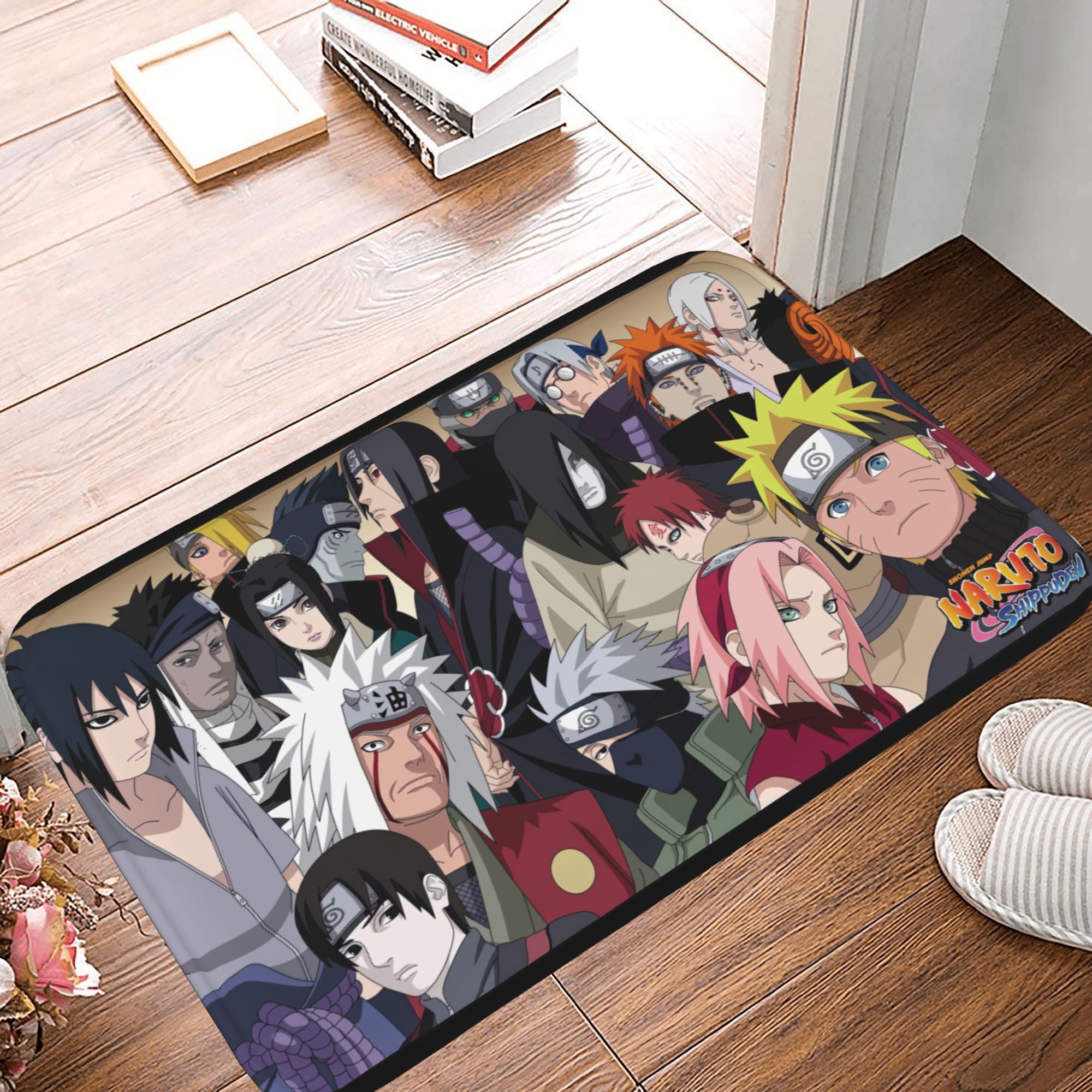 Anime Comic Multi-Size Flannel Non-slip Mat,Naruto Flannel Floor Mat ...