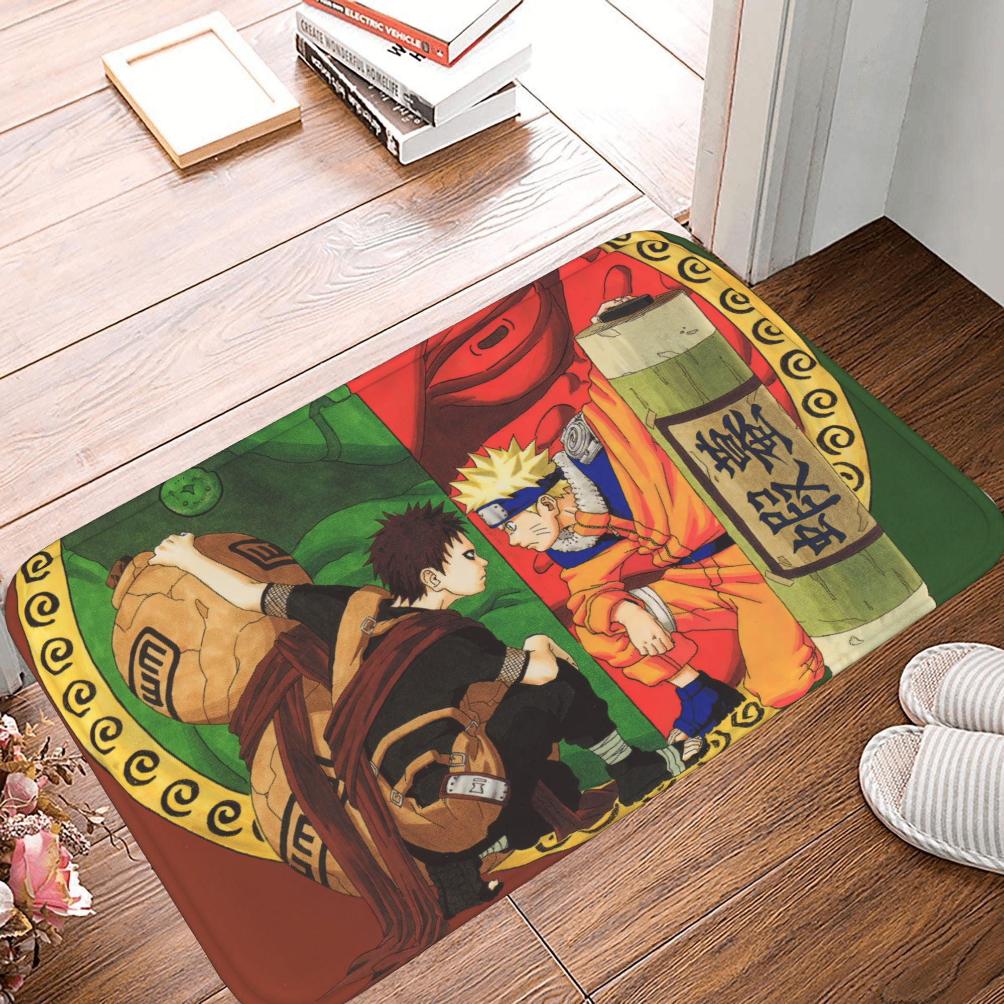 Anime Comic Multi-Size Flannel Non-slip Mat,Naruto Flannel Floor Mat ...